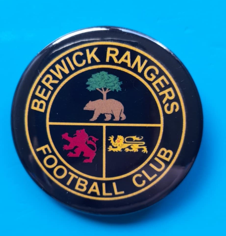 BRFC (Plastic) Pin Badges - choice of three designs – Berwick Rangers ...